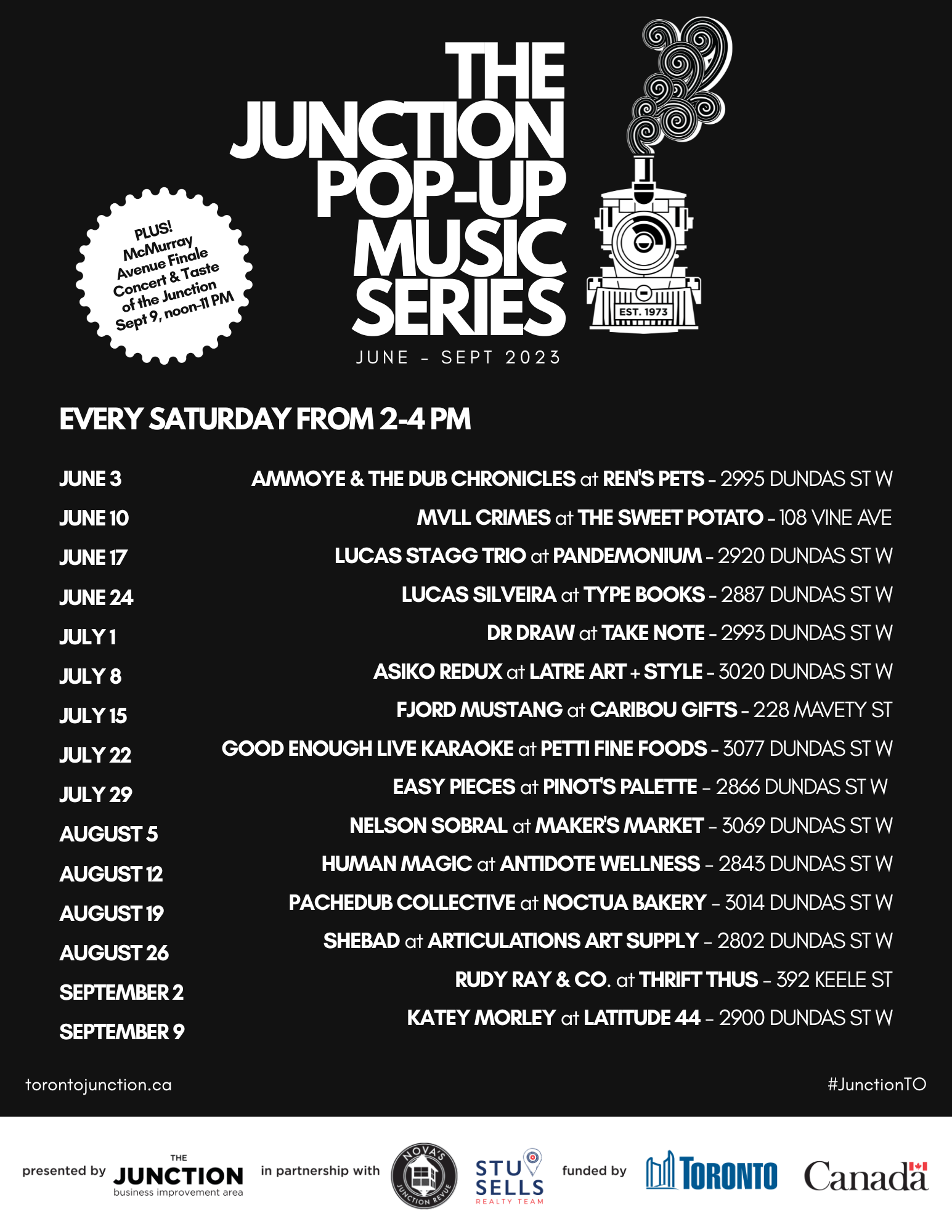 The Junction Pop-Up Music Series - THE JUNCTION BIA